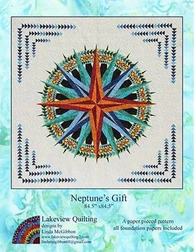 Lakeview Quilts - Neptune's Gift - Quilt Pattern - Etsy