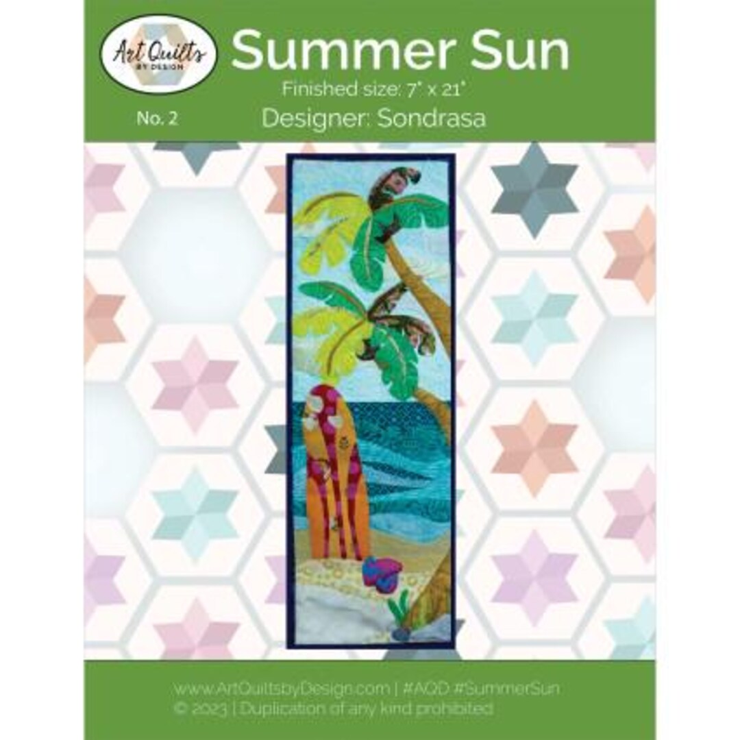 Art Quilts by Design - Summer Sun Quilt Pattern - Etsy