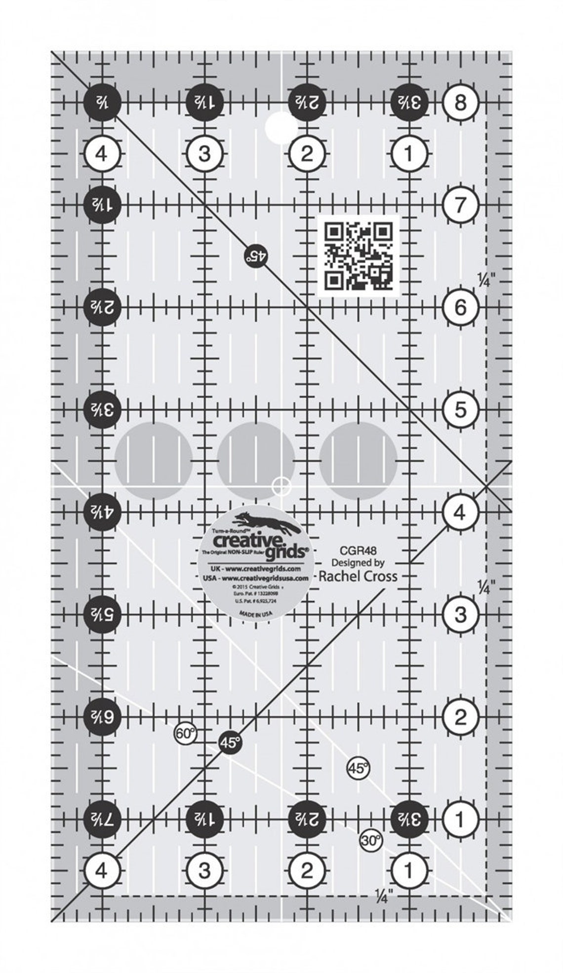 Creative Grids Quilt Ruler 4-1/2 in X 8-1/2 In - Etsy