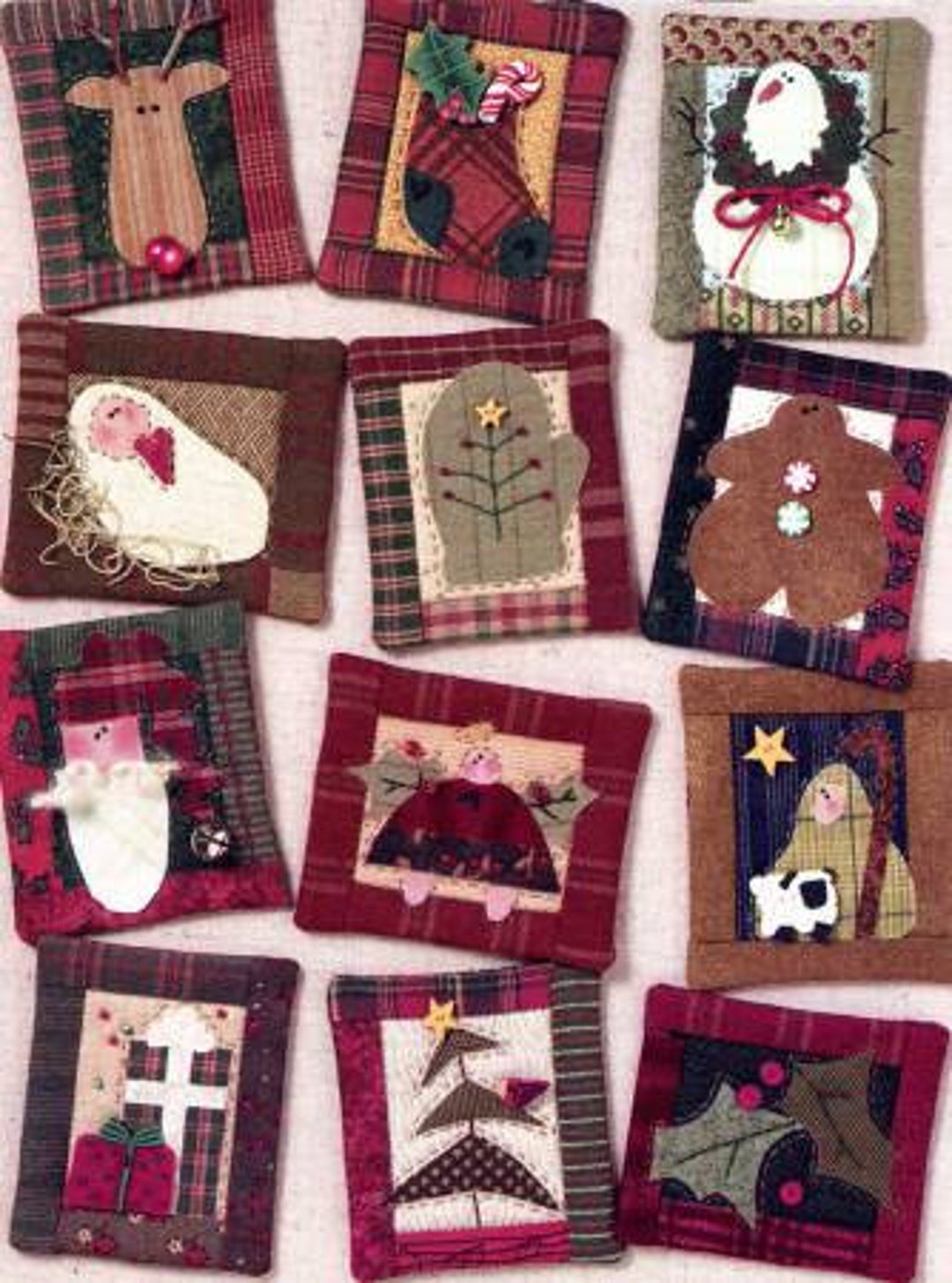 Art to Heart - Christmas Pin Ups - Pattern - Etsy