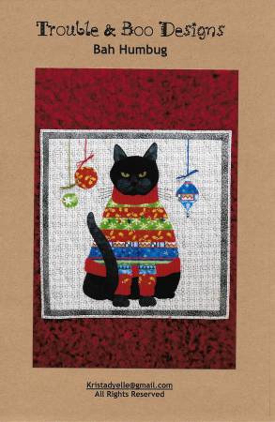 Trouble & Boo Designs - Bah Humbug - Pattern - Etsy