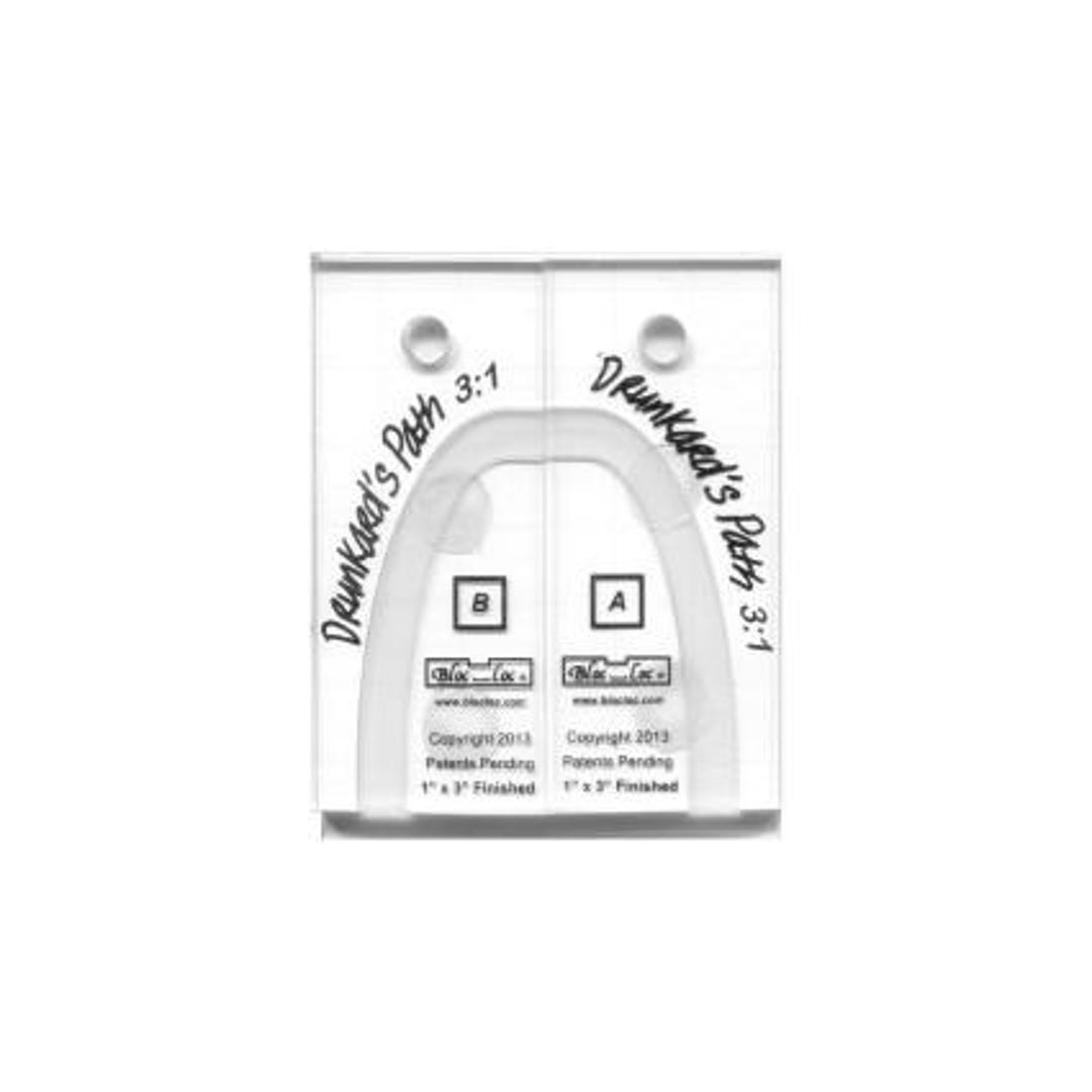 Bloc Loc - Drunkard’s Path Ruler 3:1 Ratio Set (1" X 3") - Etsy