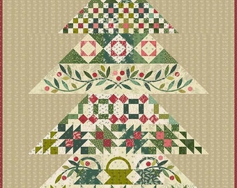 Tannenbaum Tree Quilt Pattern Laundry Basket Quilts LBQ-0745-P ...