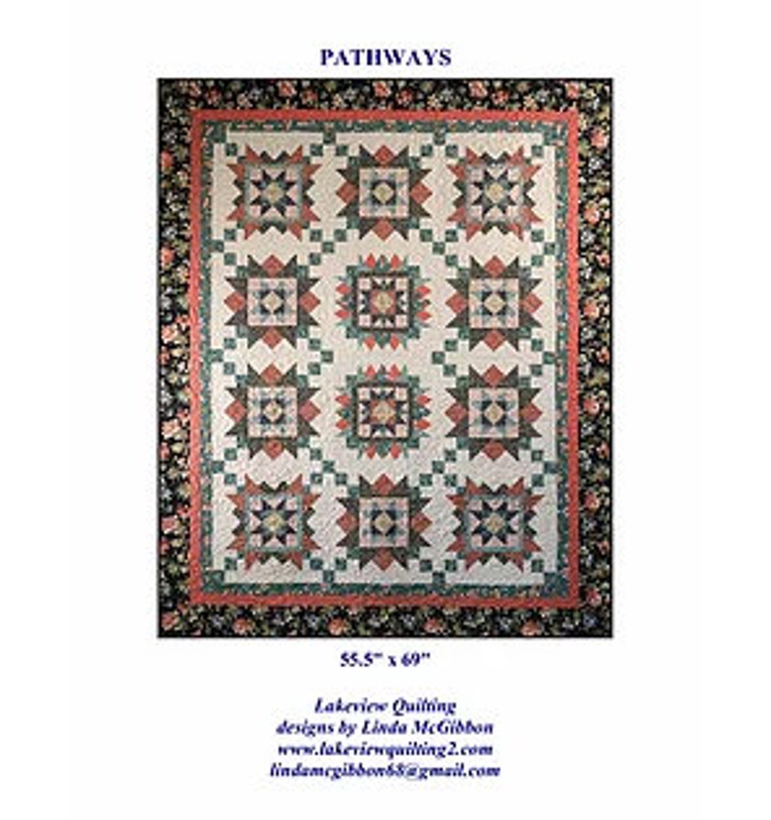 Lakeview Quilts - Pathways - Pattern - Etsy