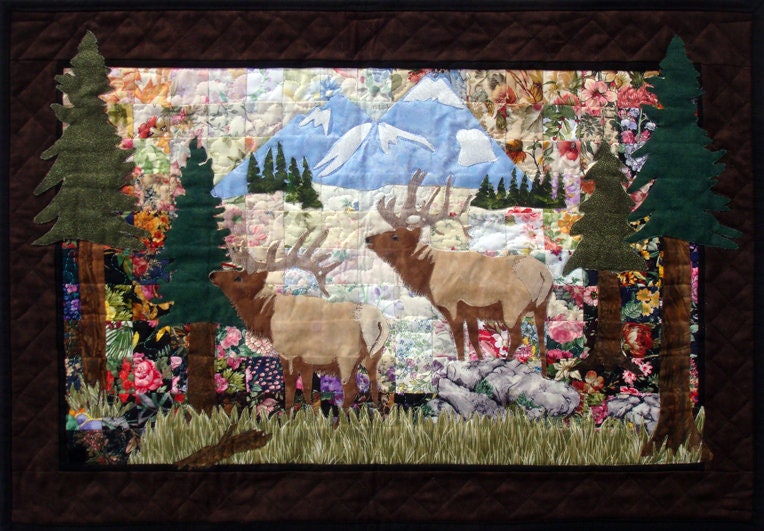 Elk Country - Whims Watercolor Quilt Kit - Precut 2" Squares - Perfect ...