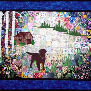 Labrador Retriever/black/chocolate/yellow - Whims Watercolor Quilt Kit ...