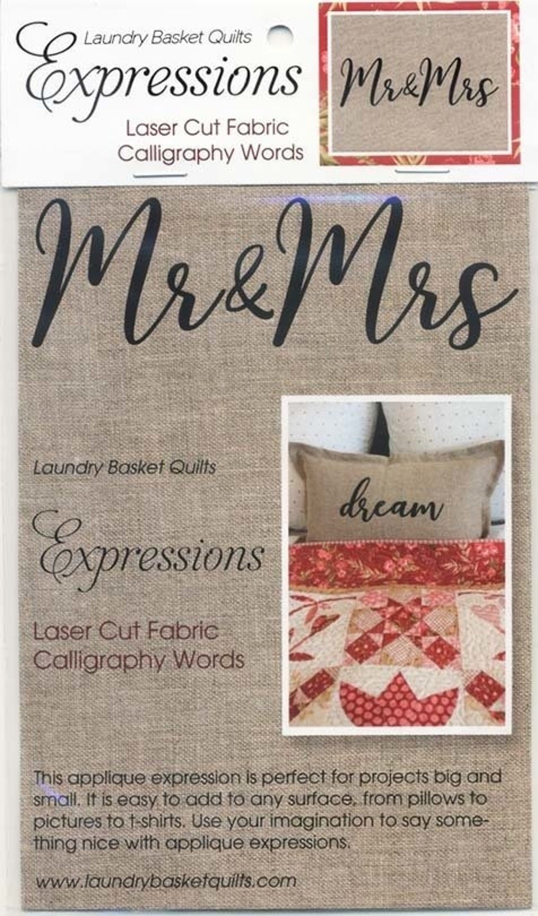 Laundry Basket Quilts, Expressions - Mr and Mrs - Appliques - Etsy