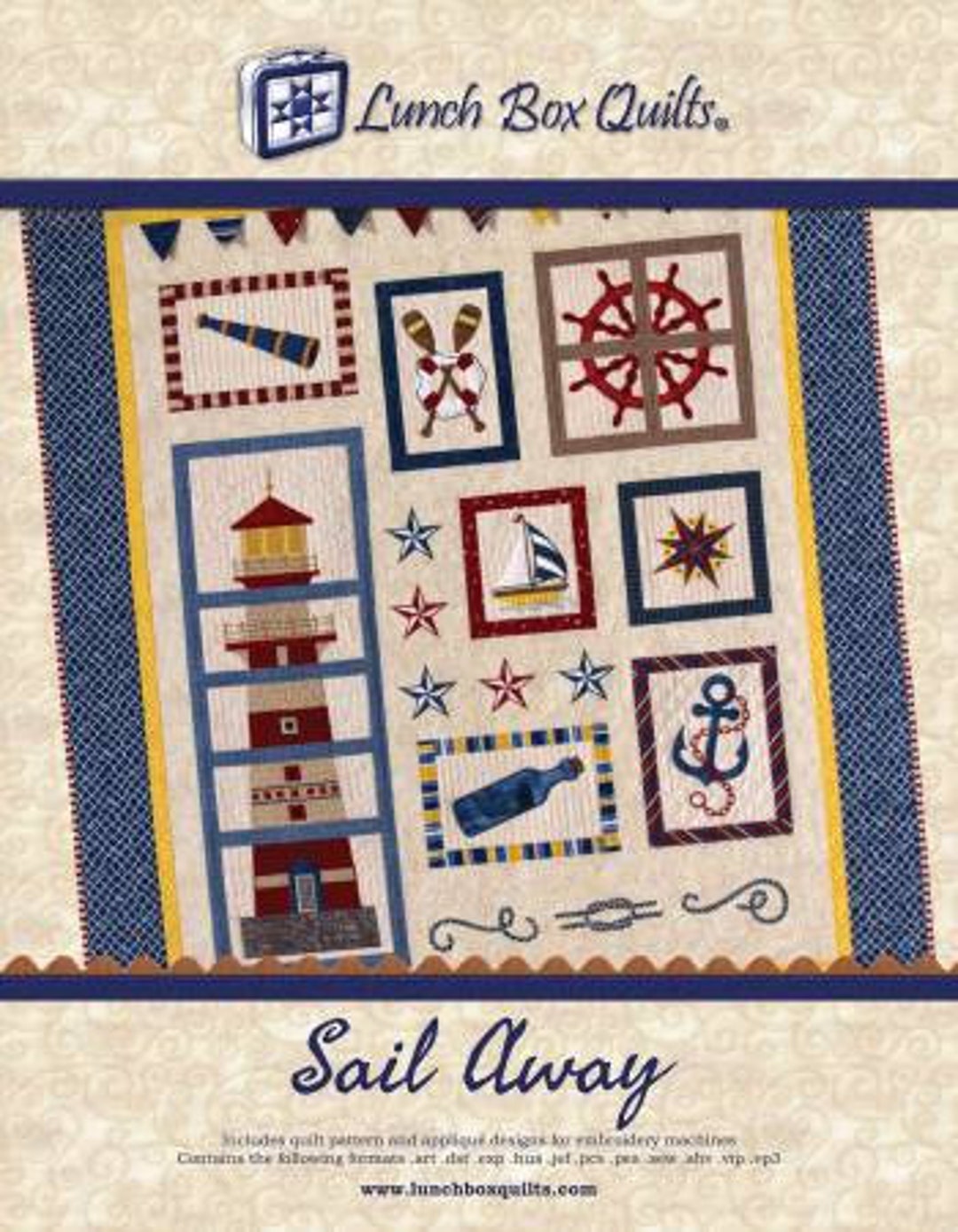 Lunch Box Quilts - Sail Away Quilt Pattern - Etsy