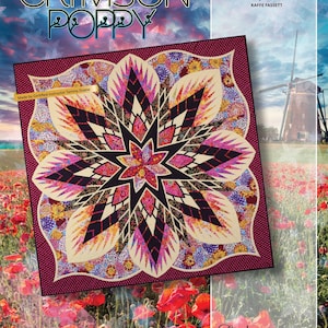 Quiltworx - Crimson Poppy - Pattern - New! - Etsy
