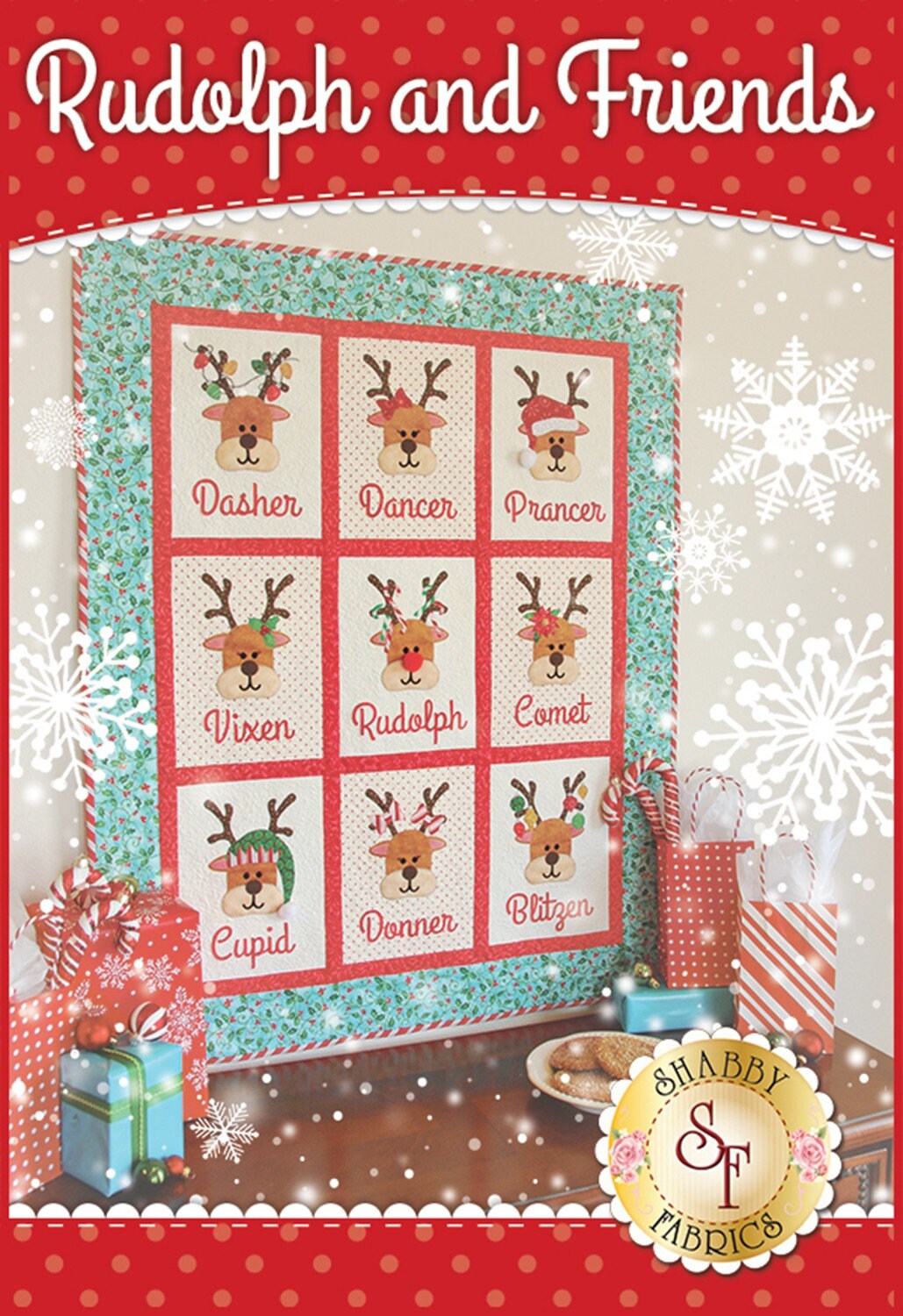 Shabby Fabrics - Rudolf and Friends Quilt - Pattern - New! - Etsy