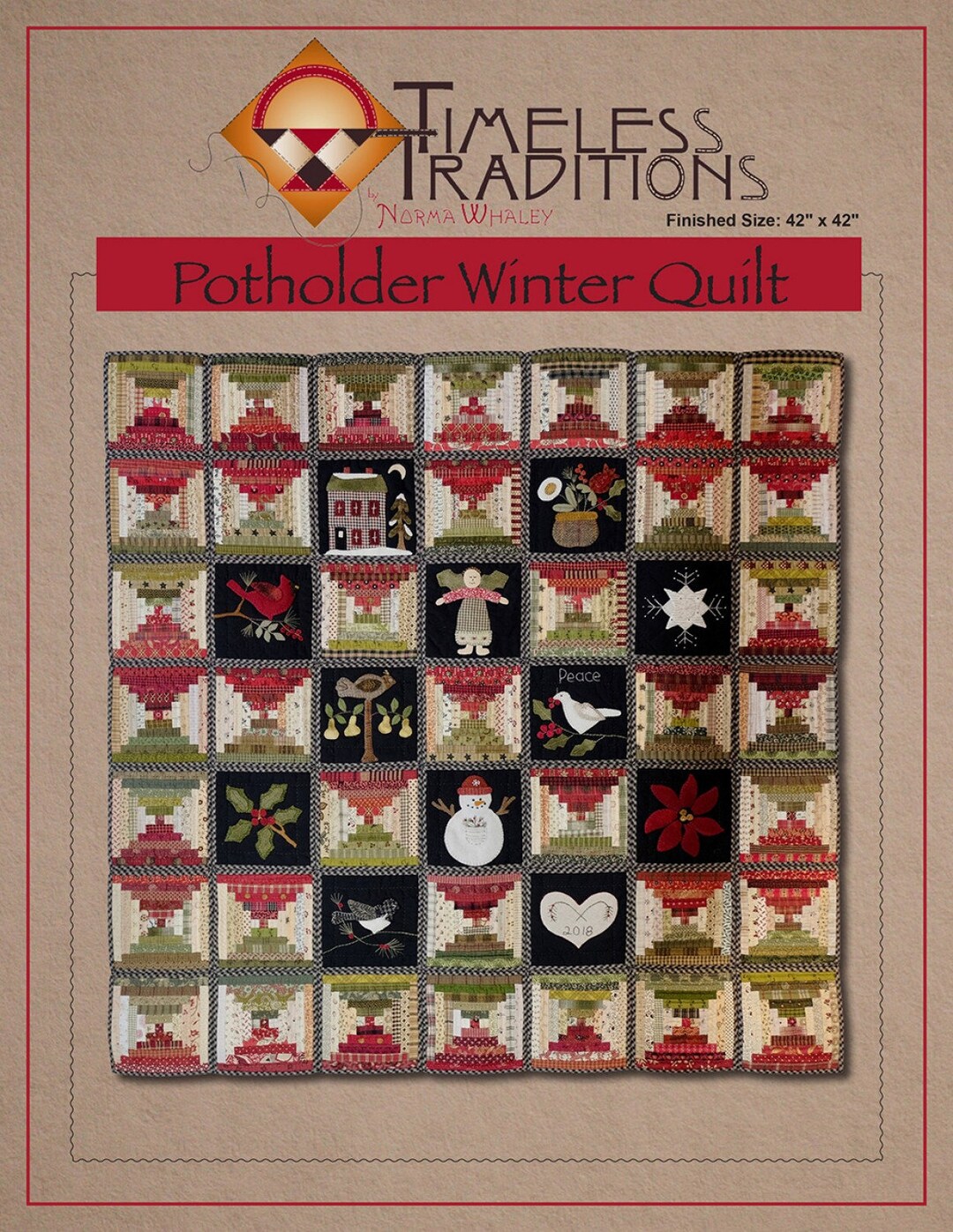 Toni Whitney Designs - the Potholder Winter Quilt - Pattern - New! - Etsy