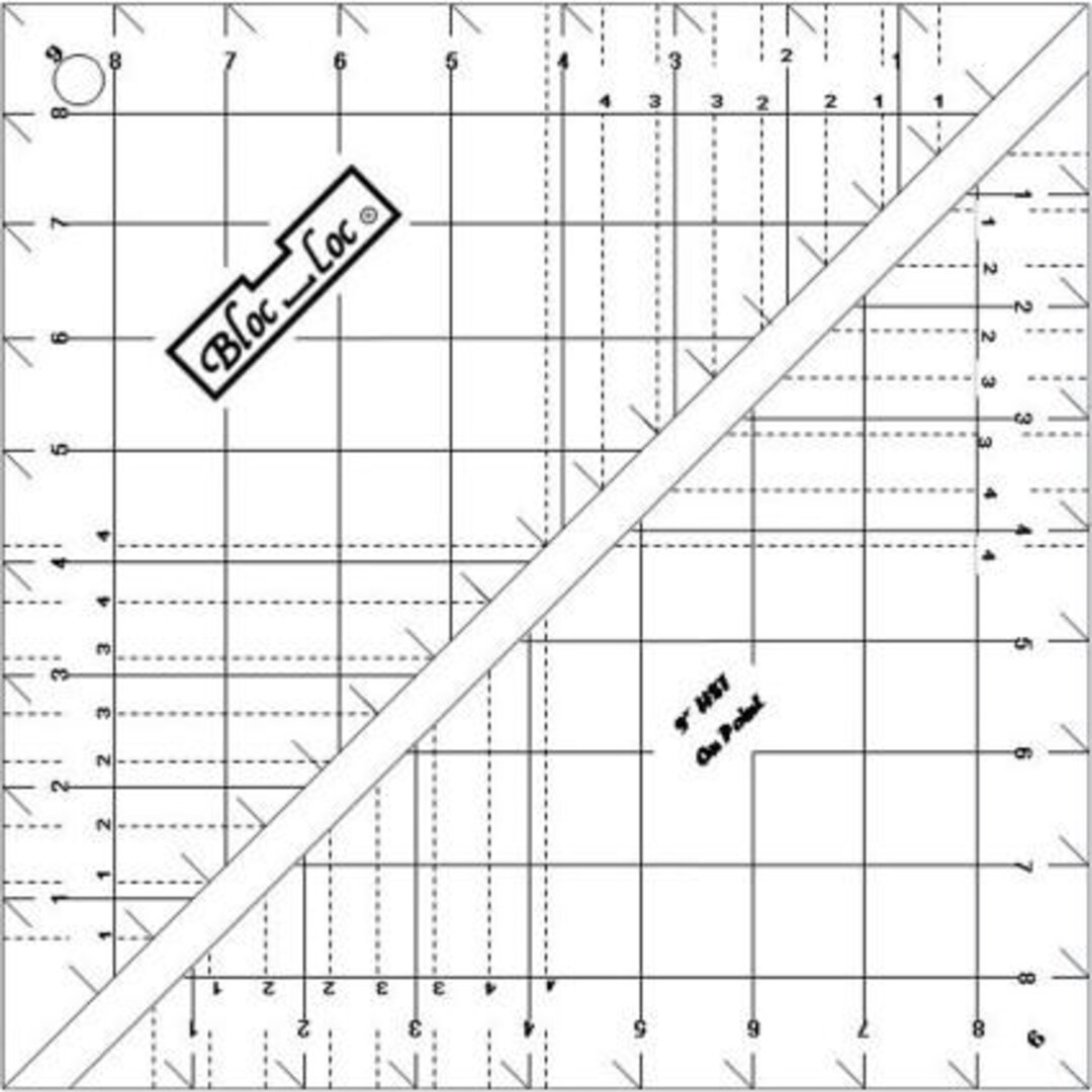 Bloc Loc - Half-square Triangle on Point Ruler 12” - Etsy