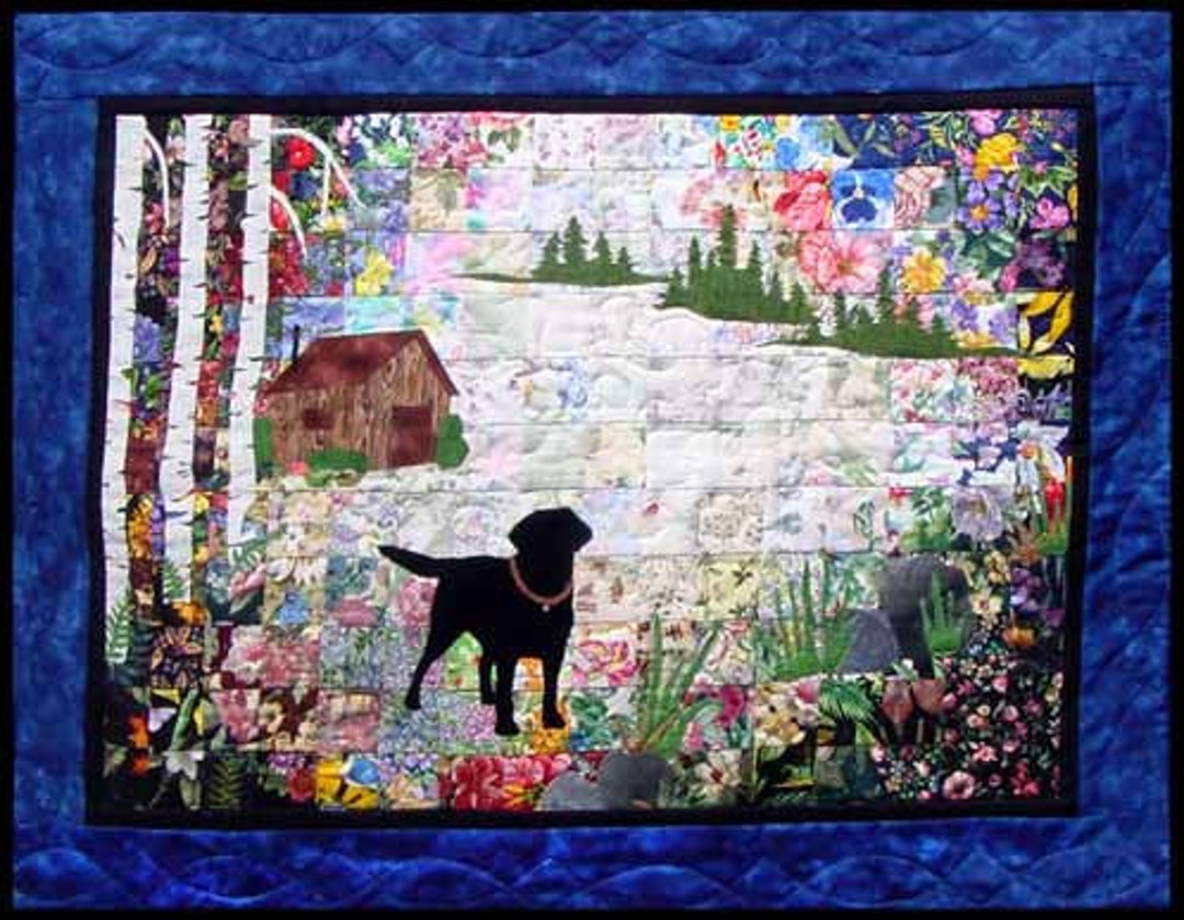 Labrador Retriever/black/chocolate/yellow - Whims Watercolor Quilt Kit ...