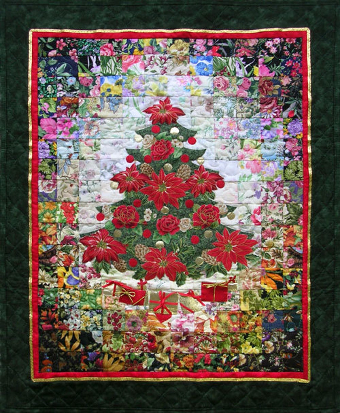 Oh Christmas Tree Whims Watercolor Quilt Kit Precut 2 Squares Perfect ...
