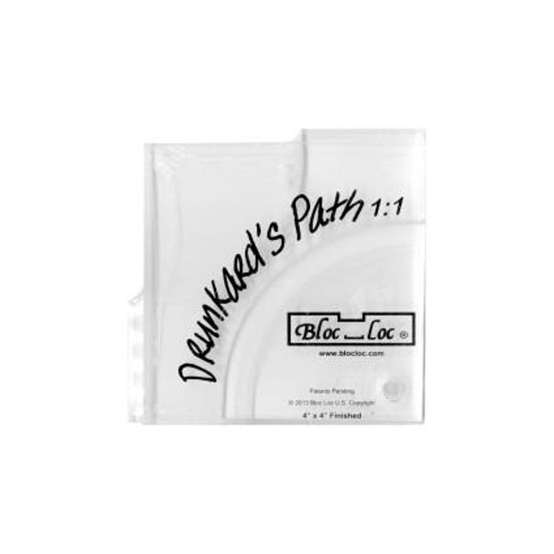 Bloc Loc - Drunkard’s Path Ruler 4” X 4” Set - Etsy
