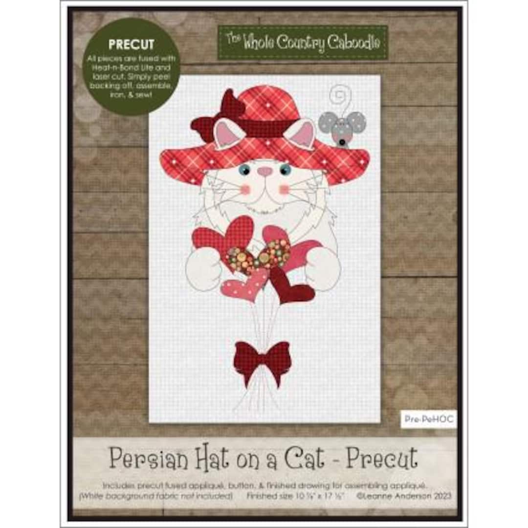 Whole Country Caboodle - Hat on a Cat - Persian - Precut Pre-fused ...