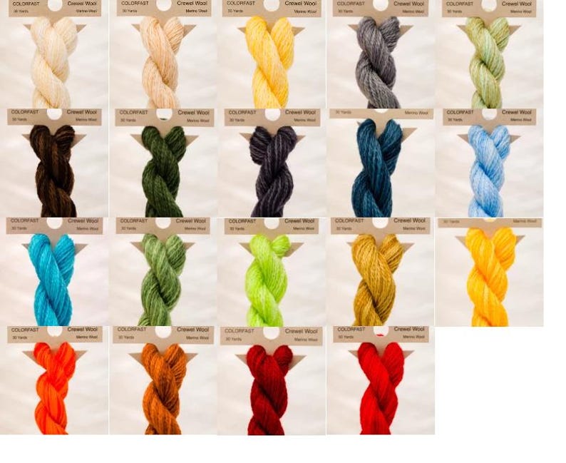 Weeks Dye Works - Crewel Wool Yarn - Merino Wool - 30 Yards Skein ...