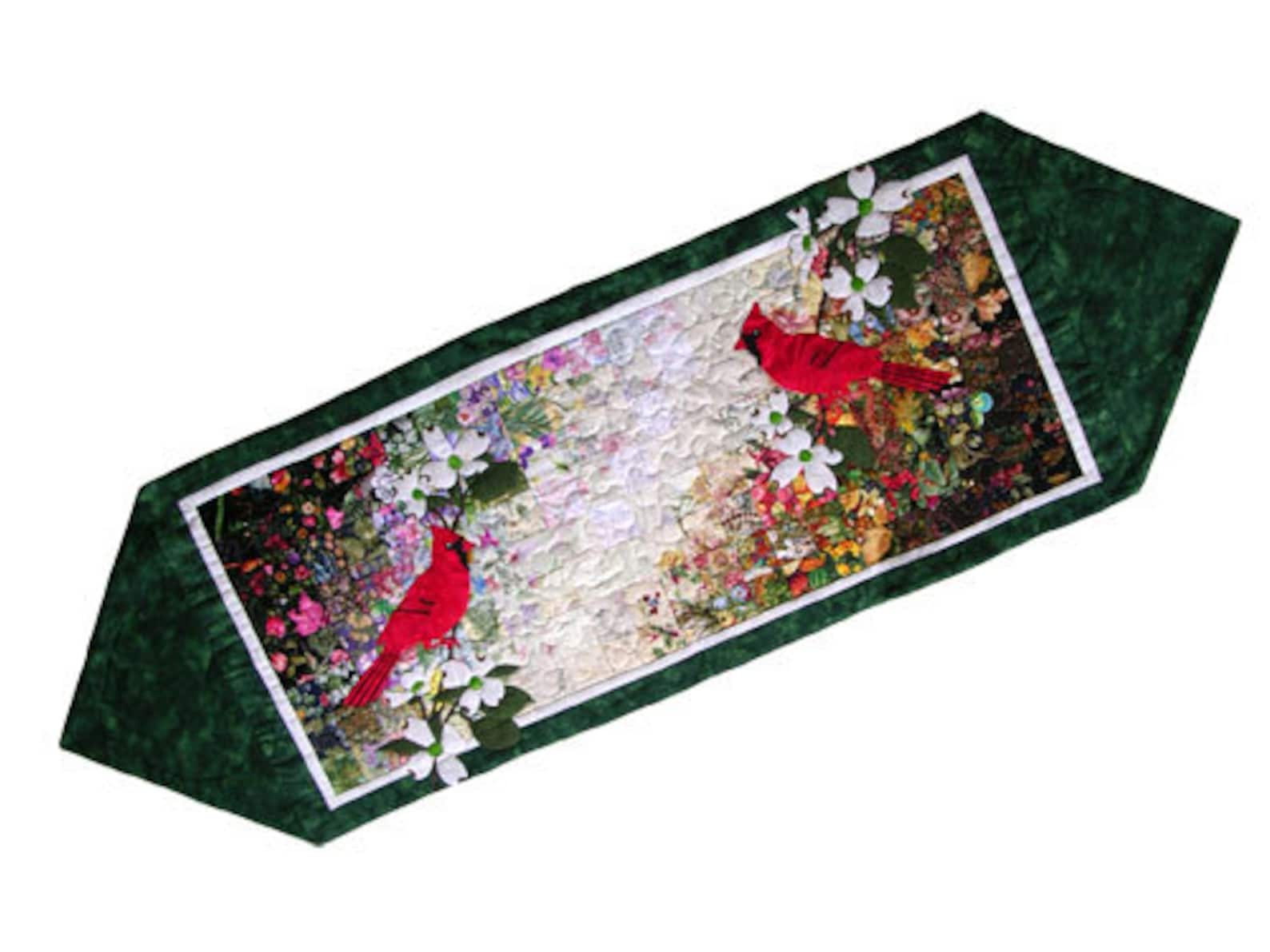 Cardinal Table Runner - Whims Watercolor Quilt Kit - Precut 2" Squares - Perfect for the ...