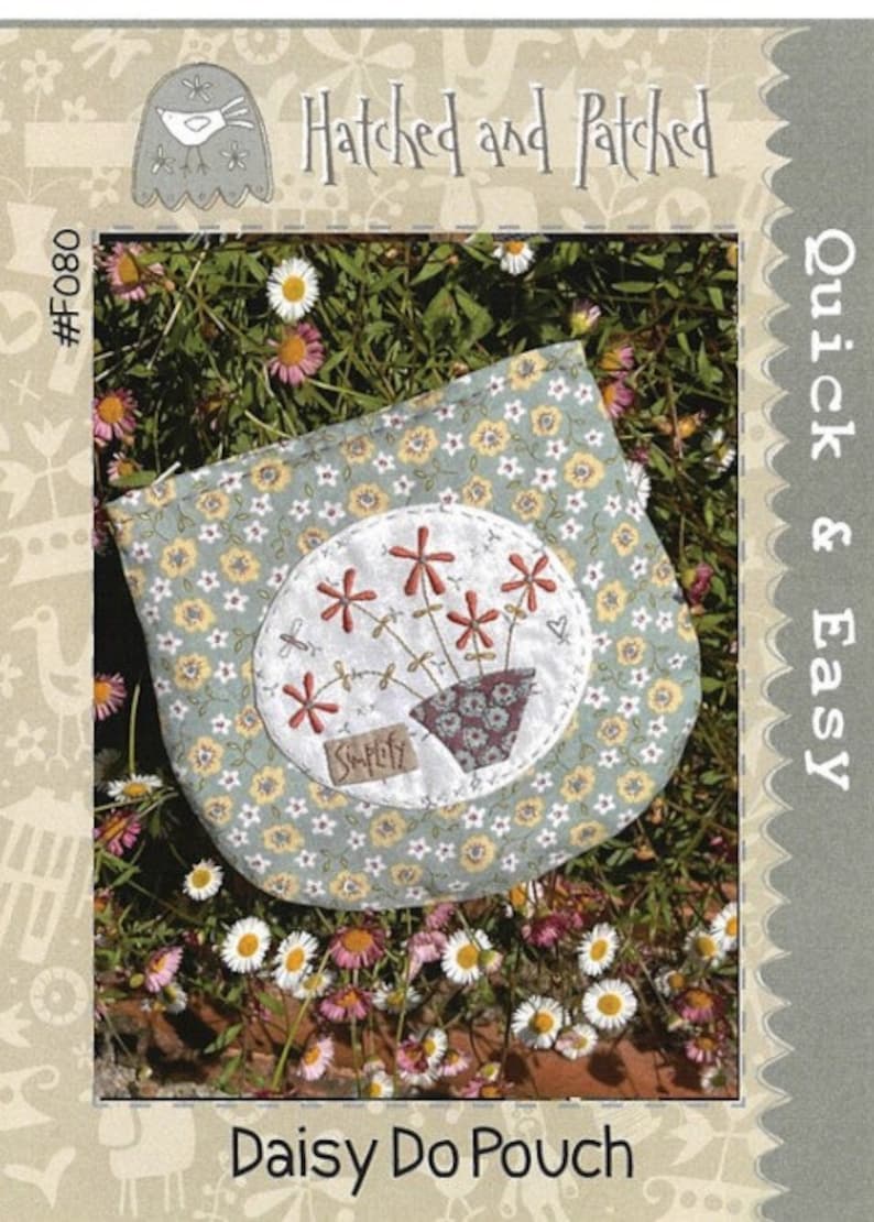 Hatched and Patched Daisy Do Pouch Pattern New - Etsy