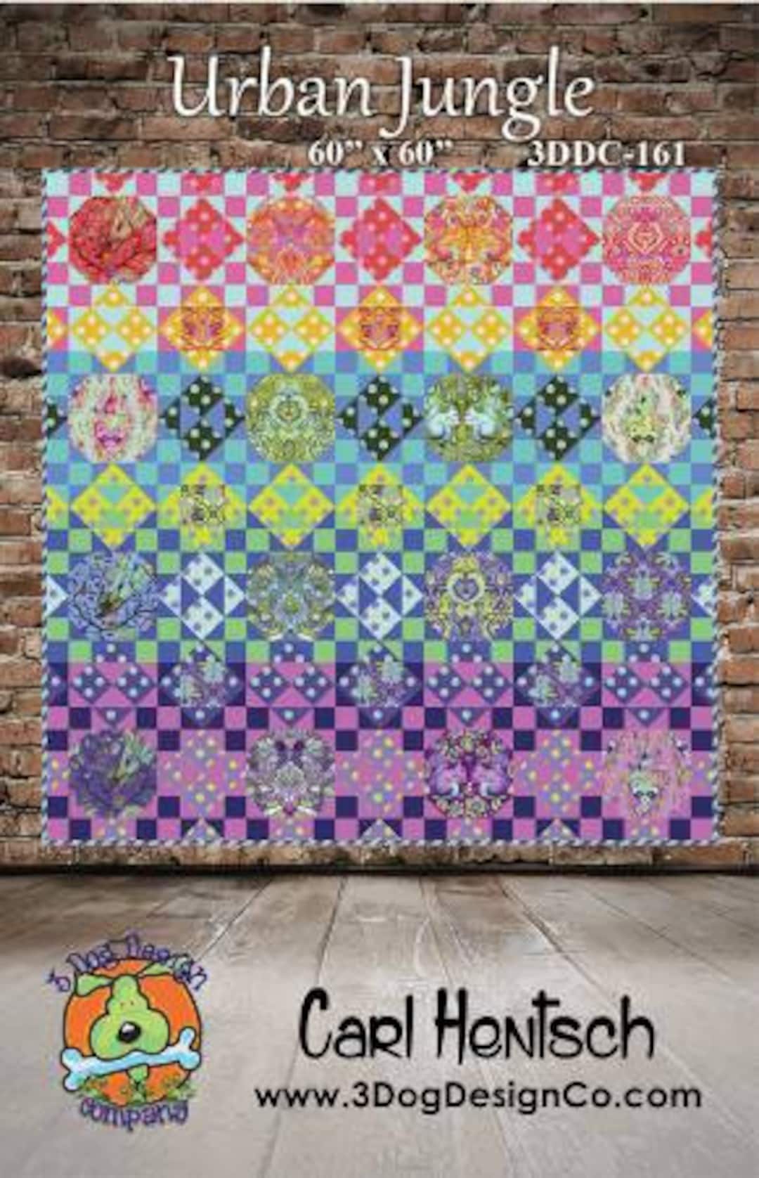 3 Dog Design Company - Urban Jungle - Quilt Printed Paper Pattern - Etsy