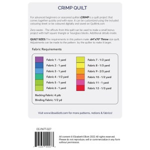 Paper Pieces - Crimp Quilt by Libs Elliott - Pattern - New! - Etsy