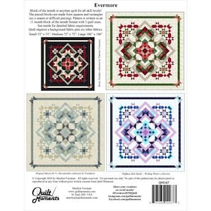 Quilt Moments - Marilyn Foreman - BOM Evermore Pattern - Etsy