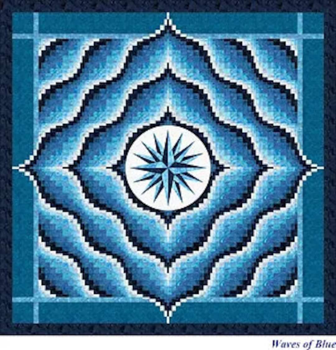 Lakeview Quilts - Waves - Paper Pieced Quilt Pattern - Etsy