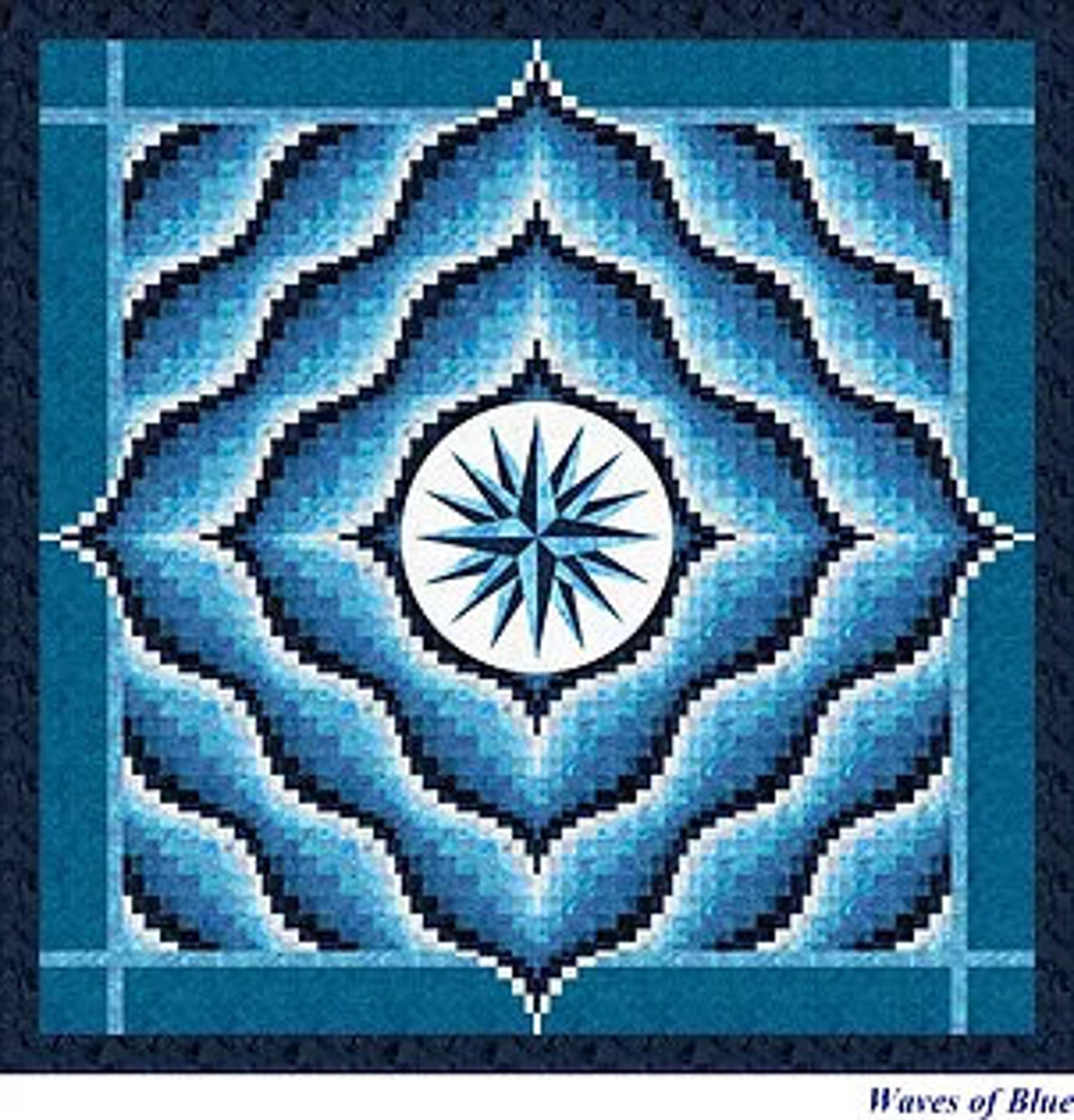 Lakeview Quilts Waves Paper Pieced Quilt Pattern - Etsy
