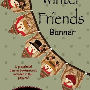 All Through the Night- Winter Friends Banner - Pattern - New! - Etsy