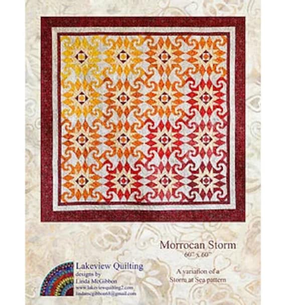Lakeview Quilts Morrocan Storm Pattern - Etsy