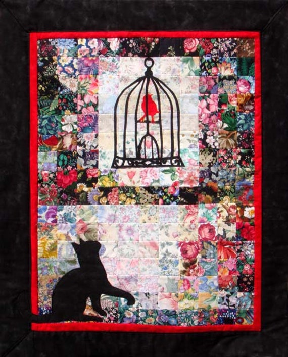 Red Bird's Retreat Whims Watercolor Quilt Kit Precut | Etsy