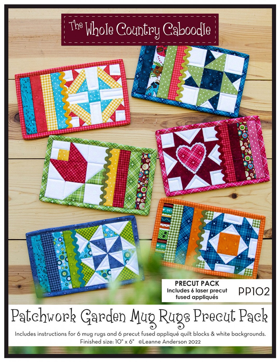 Whole Country Caboodle - Patchwork Garden Mug Rugs Precut Pack ...