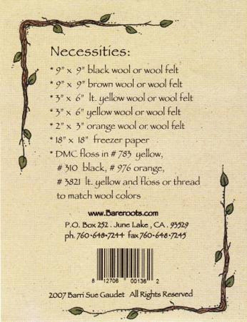 Bareroots Little Stitchies - Chicks Candle Mat - Kit or Pattern - Etsy