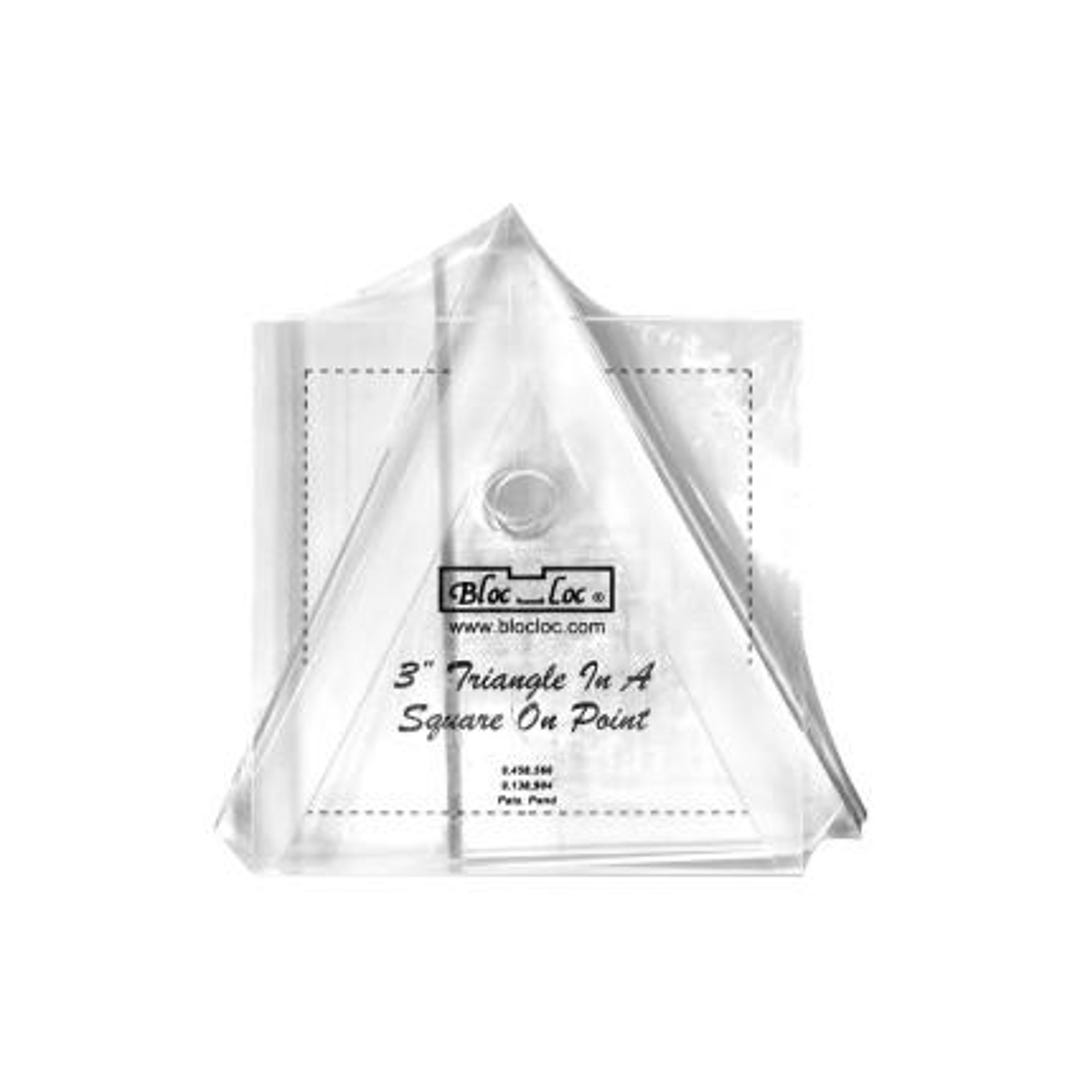 Bloc Loc - Triangle in a Square on Point Ruler 3” X 3” Set - Etsy
