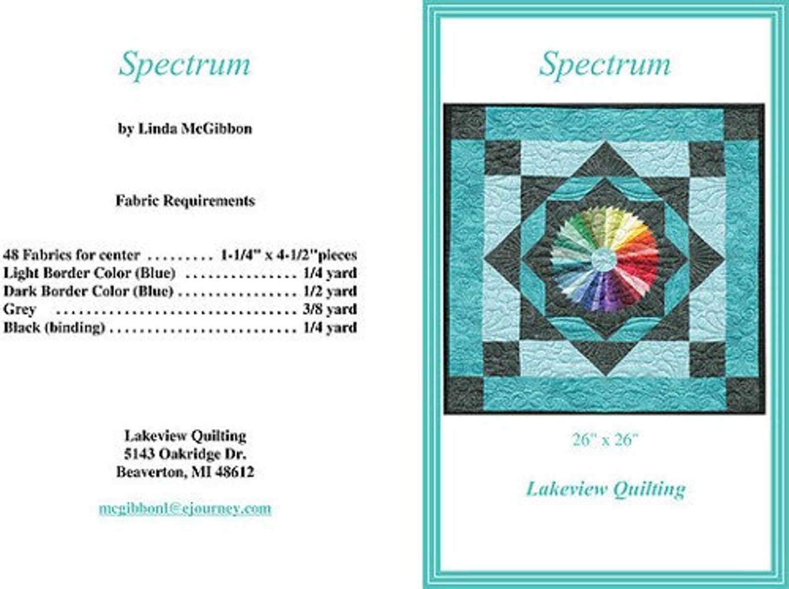 Lakeview Quilts Spectrum Pattern - Etsy