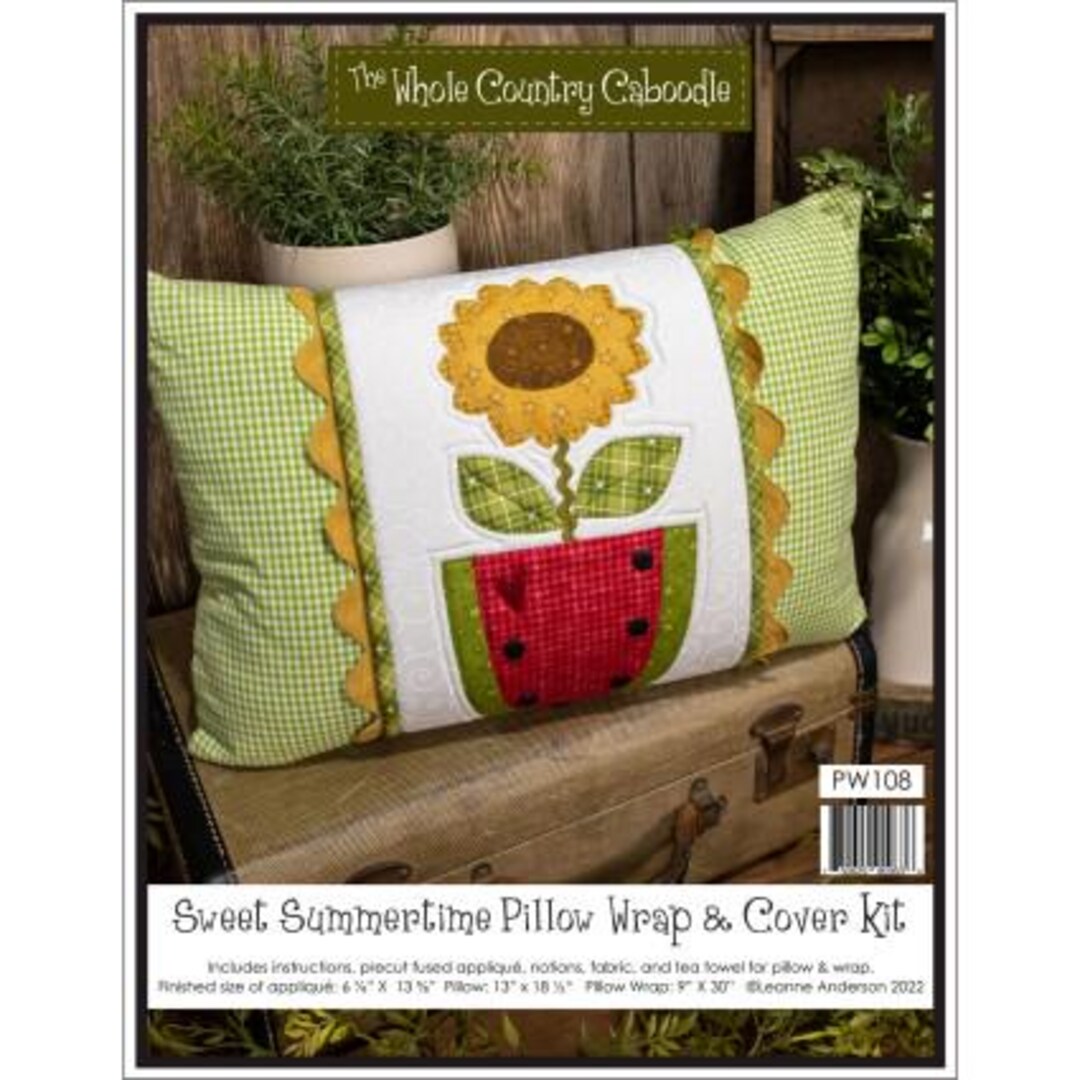 Whole Country Caboodle - Sweet Summertime Pillow Wrap & Cover Kit - Etsy