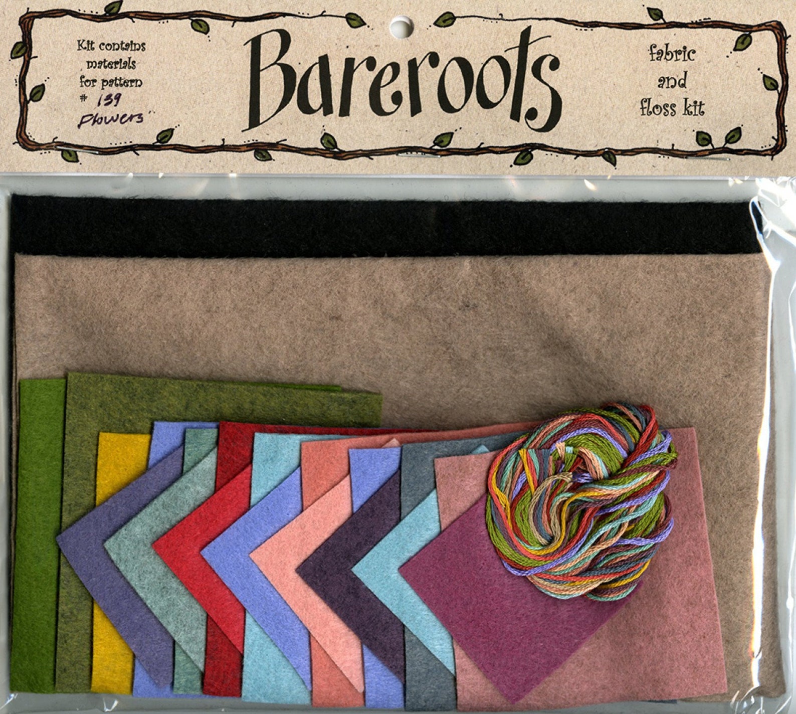 Bareroots Little Stitchies - Candle Mat Flowers - Kit or Pattern - Etsy