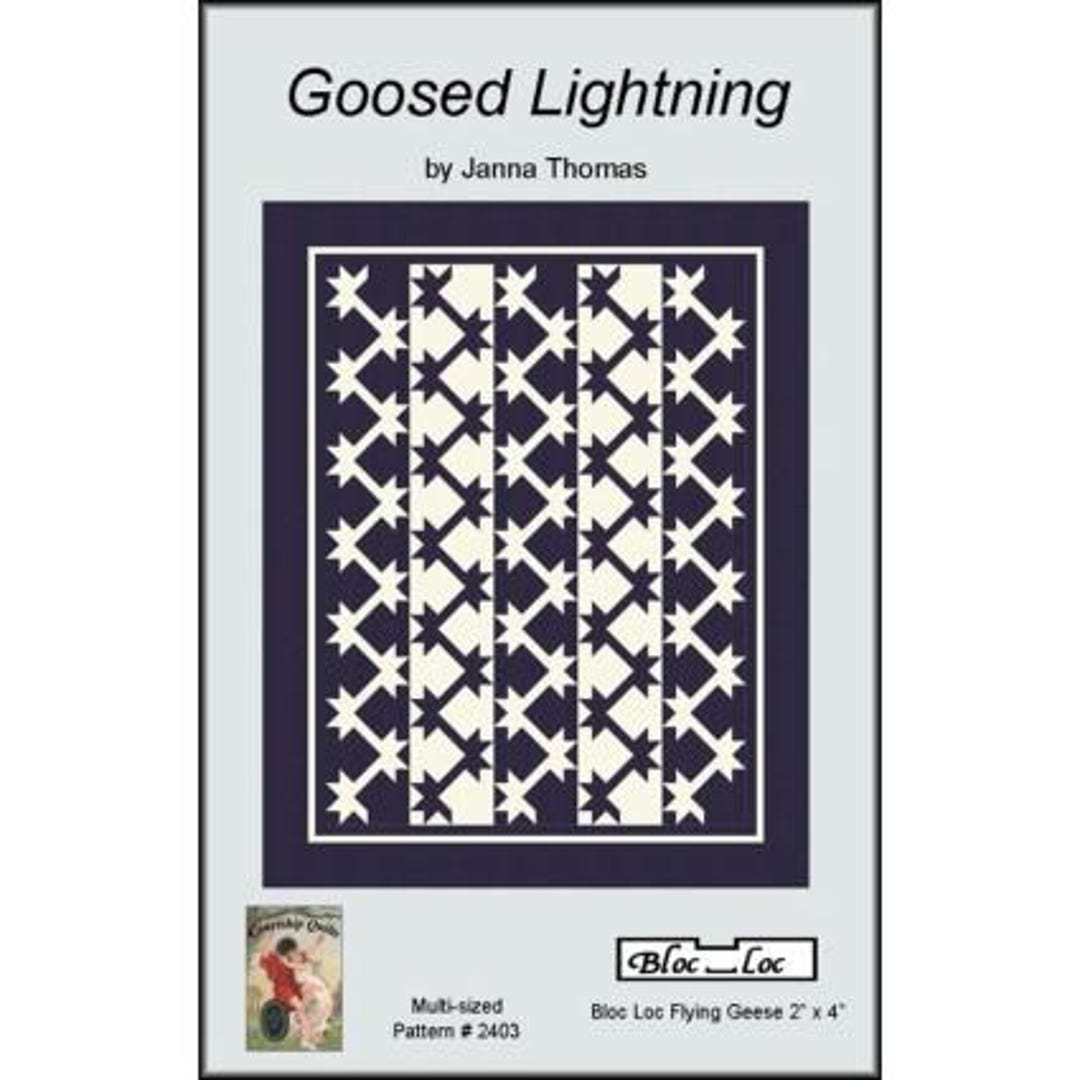 Bloc Loc - Janna Thomas - Goosed Lightning Quilt Pattern - Etsy