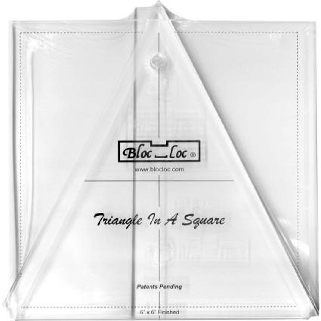 Bloc Loc - Triangle in a Square Ruler 6” X 6” Set - Etsy