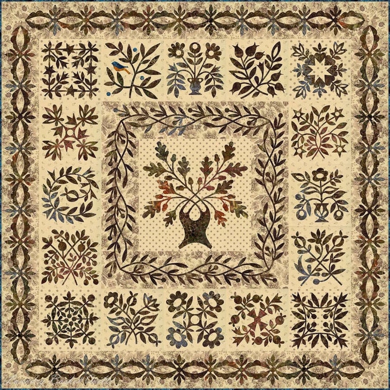 Laundry Basket Quilts Family Tree Applique Pattern - Etsy