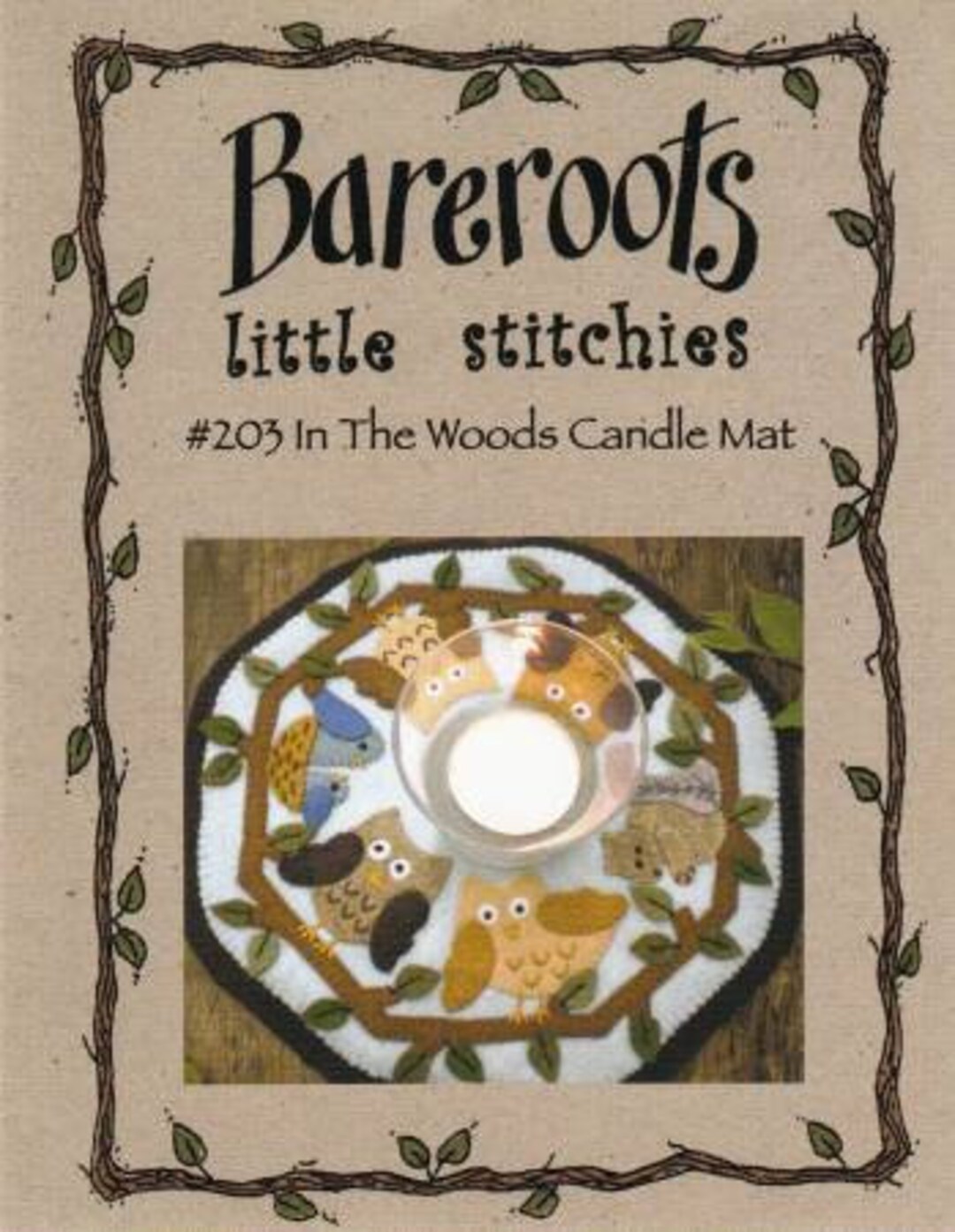Bareroots - Kit Candle Mat in the Woods - Pattern or Kit - Etsy