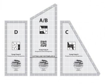 Creative Grids Scrap Crazy 6 Templates Quilt Ruler | Etsy