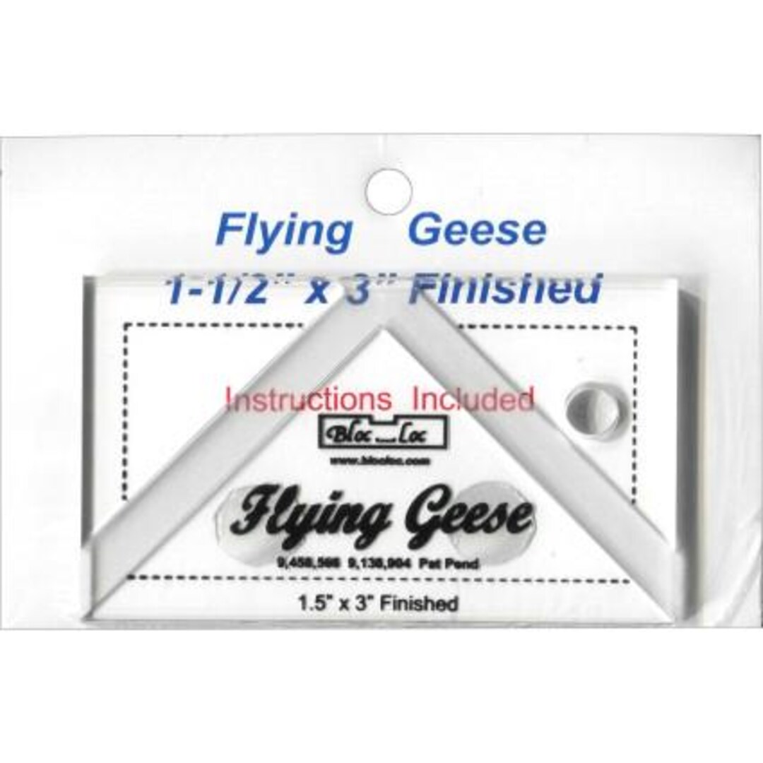 Bloc Loc - Flying Geese Ruler 1-1/2" X 3" - Etsy