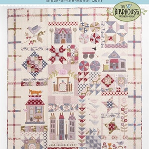 Birdhouse Patchwork Design - Foxley Village BOM - Pattern - New! - Etsy