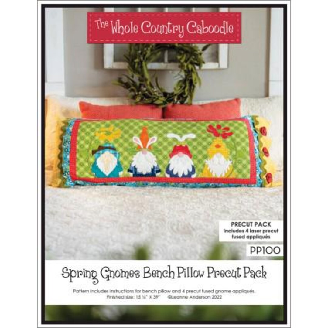 Whole Country Caboodle - Spring Gnomes *choose Bench Pillow Precut Pack ...