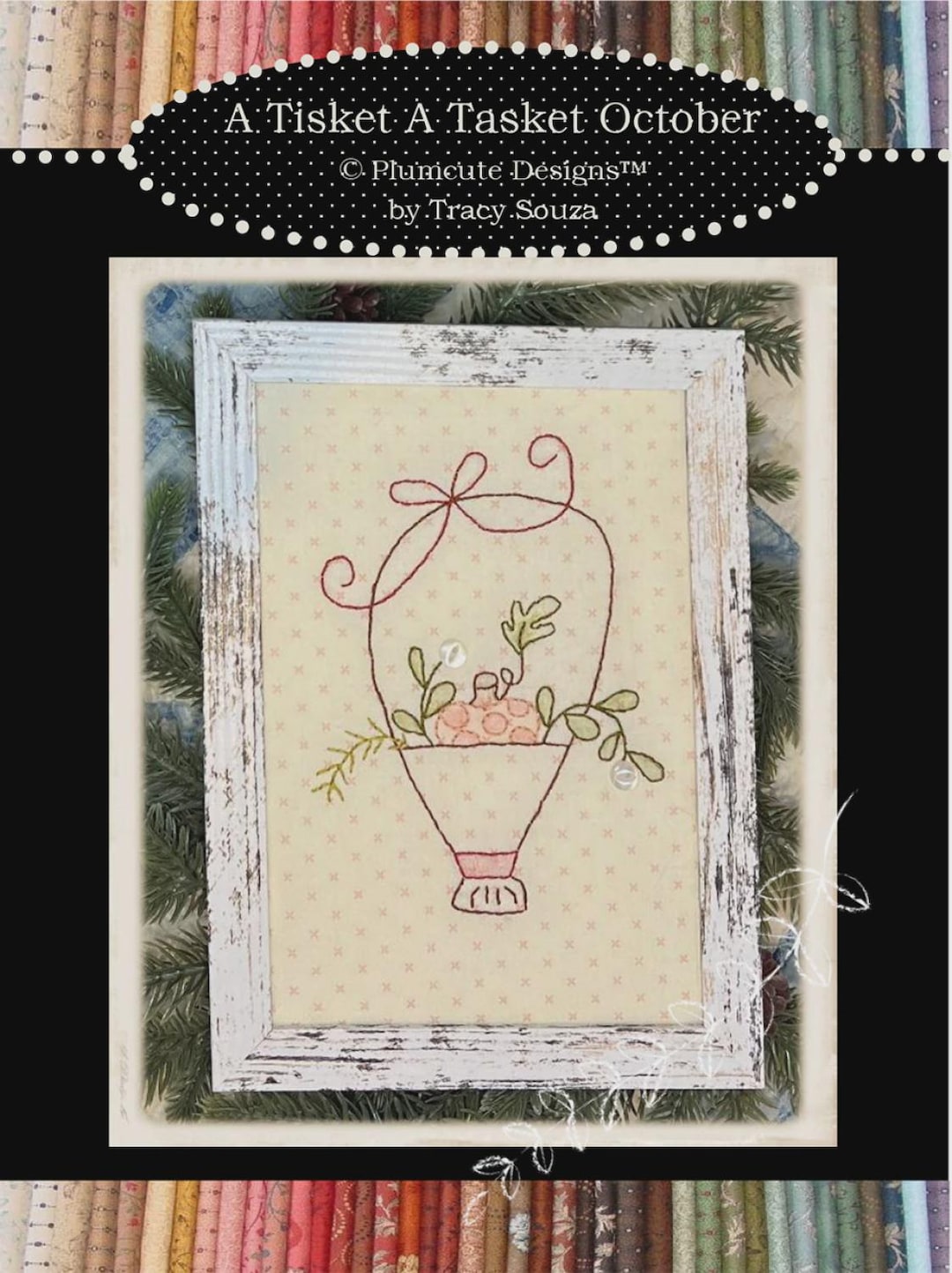 Plumcute Designs - A Tisket A Tasket October Pattern - Etsy