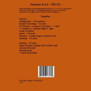 Trouble & Boo Designs - Hummer and Iris - Pattern - Etsy