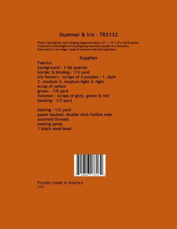 Trouble & Boo Designs - Hummer and Iris - Pattern - Etsy