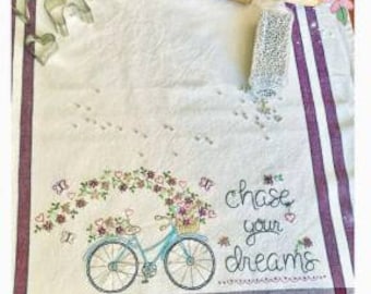 Bareroots - Giddy up Embroidery Dishtowel - Pattern or Kit - Etsy