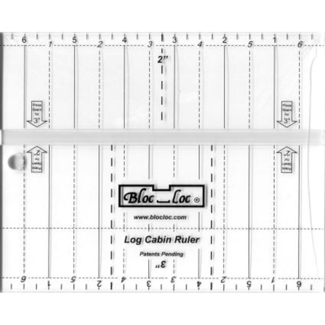 Bloc Loc - Log Cabin Ruler 2” and 3” - Etsy